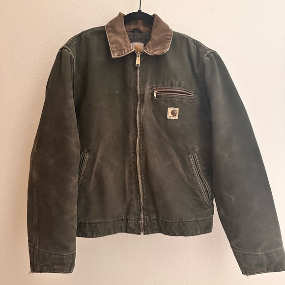 Carhartt | Jackets & Coats | Vintage Carhartt Green Detroit Jacket ...